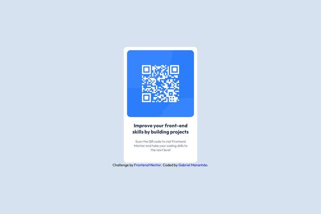 Frontend Mentor Challenge 1 Qr Code Component Coding Challenge Solution