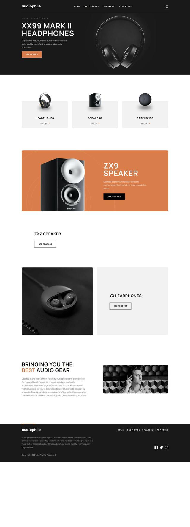 Frontend Mentor Audiophile E Commerce Website Using Flexbox And Css