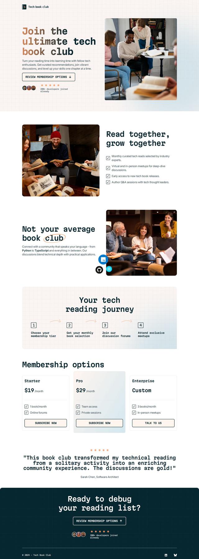 Frontend Mentor Tech Book Landing Page With Html And Scss Coding