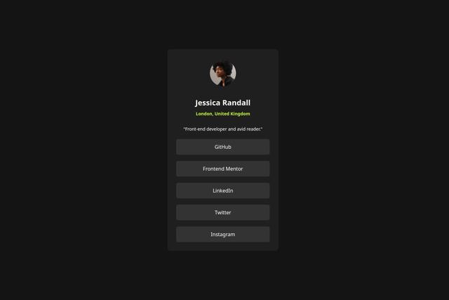 Frontend Mentor Social Links Profile With Html And Css Coding