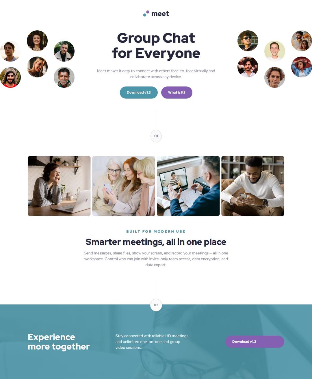 Frontend Mentor Meet Landing Page Coding Challenge Solution